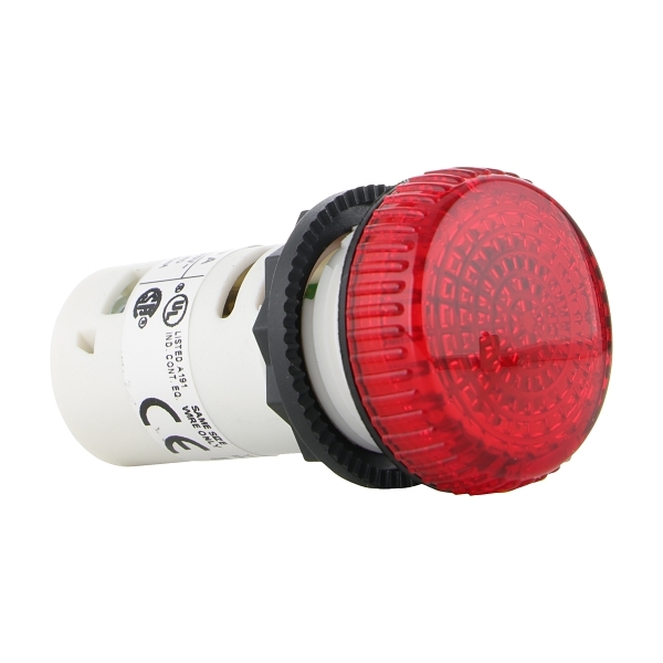 Sprecher and Schuh D7 Pilot Light Monolithic 22.5 mm Red Integrated LED ...