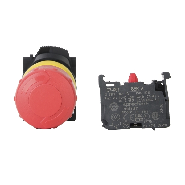 Sprecher and Schuh D7 E Stop 22.5mm Complete Plastic 2 POS 30mm ...