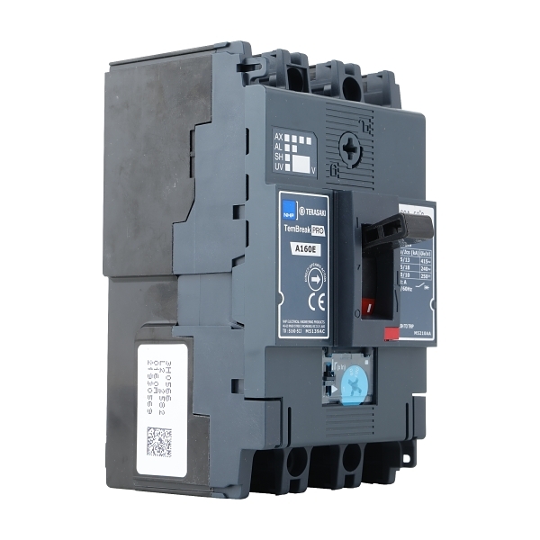 Terasaki TemBreak PRO MCCB 160 Frame 25kA 3P 160A Adj. Thermal Fix ...