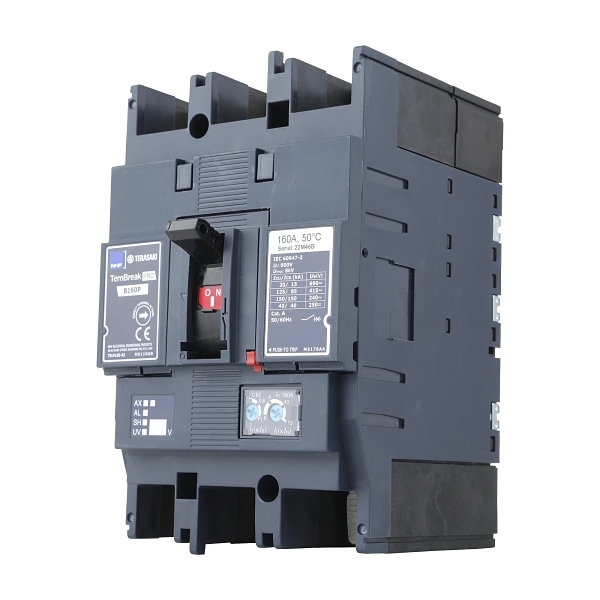 Terasaki TemBreak PRO MCCB 160 Frame 125kA 3P 160A Adj. Thermal Adj ...