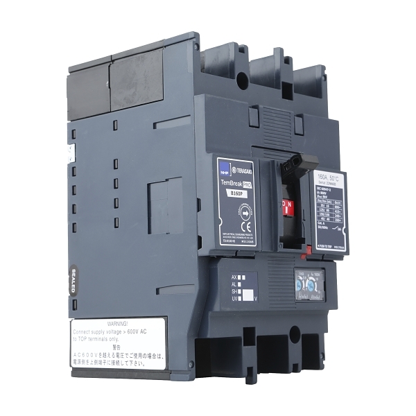 Terasaki TemBreak PRO MCCB 160 Frame 125kA 3P 160A Adj. Thermal Adj ...