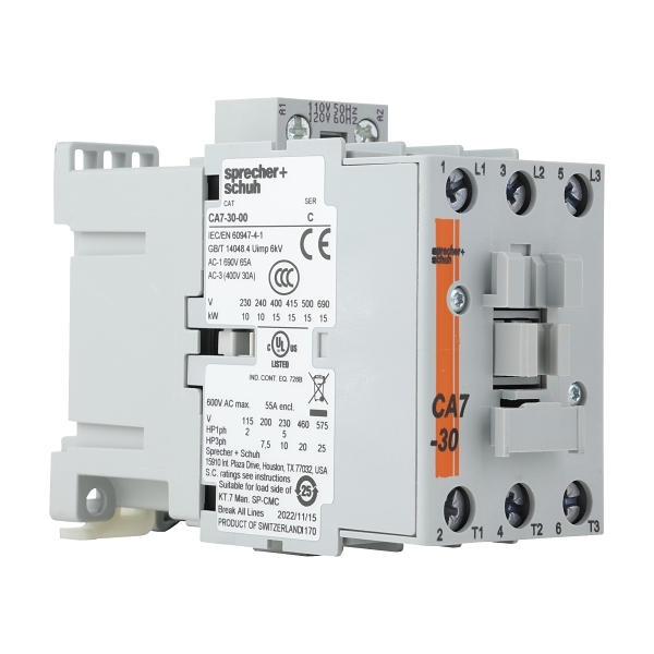 S&S CA7 Contactor 15kW 3Pole 110VAC Coil