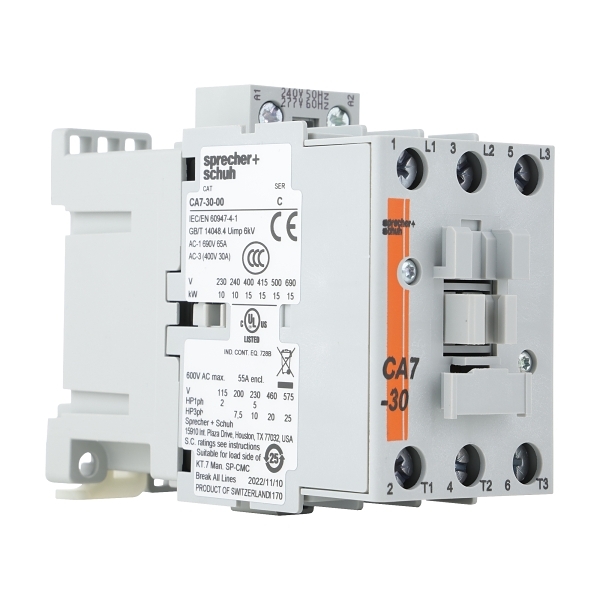 S&S CA7 Contactor 15kW 3Pole 240VAC Coil