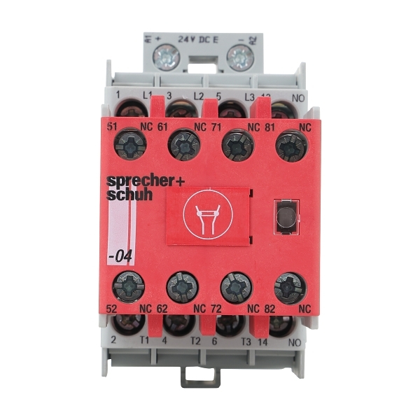 S&S CAS7 Safety Contactor 11kW 3Pole 24VDC Coil 1NO 4NC Contact Auxiliary