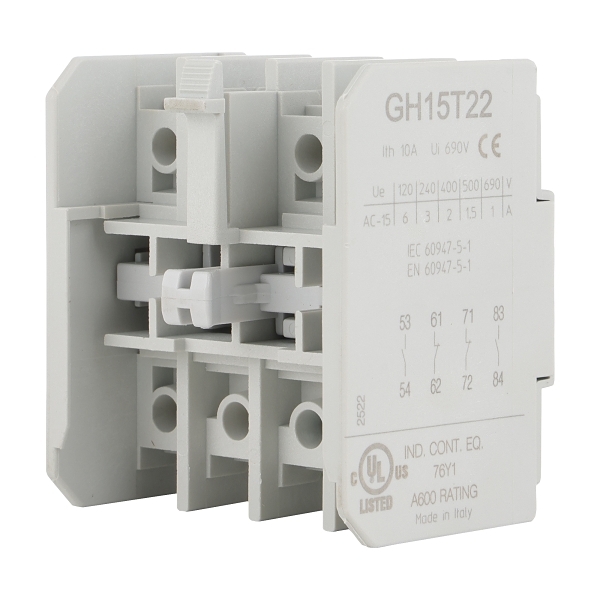 Ghisalba Contactor Auxiliary Contact with 2NO Contacts and 2NC Contact ...