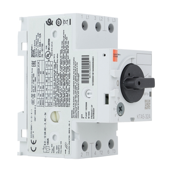 S&S KT5 Motor Protection Circuit Breaker 8.0 to 12A