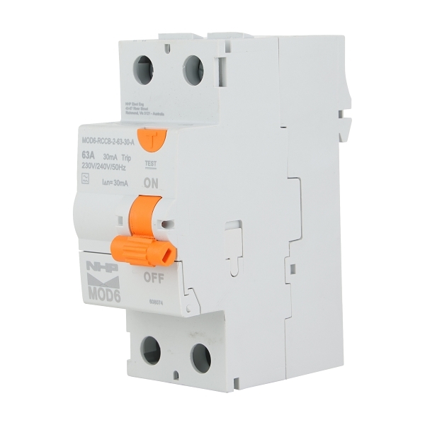 NHP MOD6 Residual Current Circuit Breaker RCCB 1PN 63A 30mA Type A