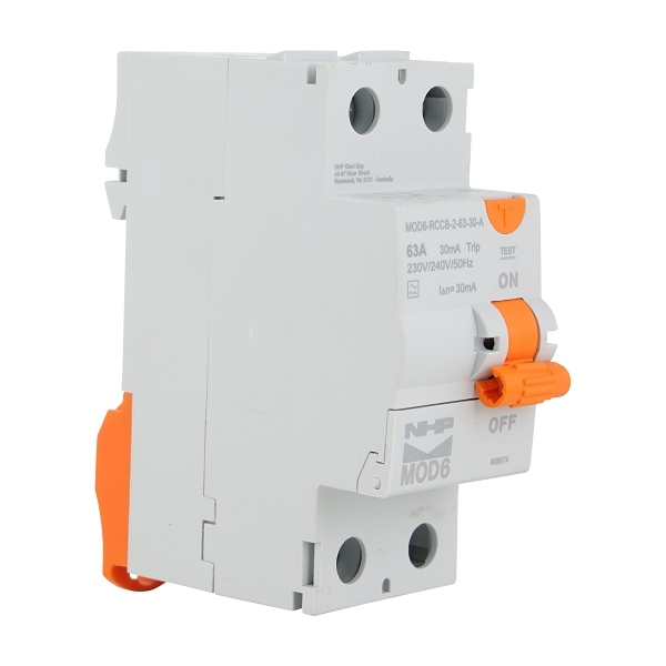 NHP MOD6 Residual Current Circuit Breaker RCCB 1PN 63A 30mA Type A