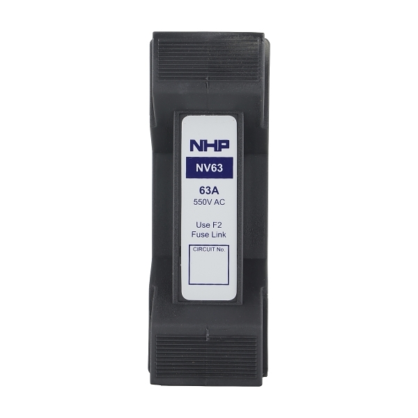 Mersen BS Fuse Holder 63A Front Wire for F2 NS Offset Tag Fuses