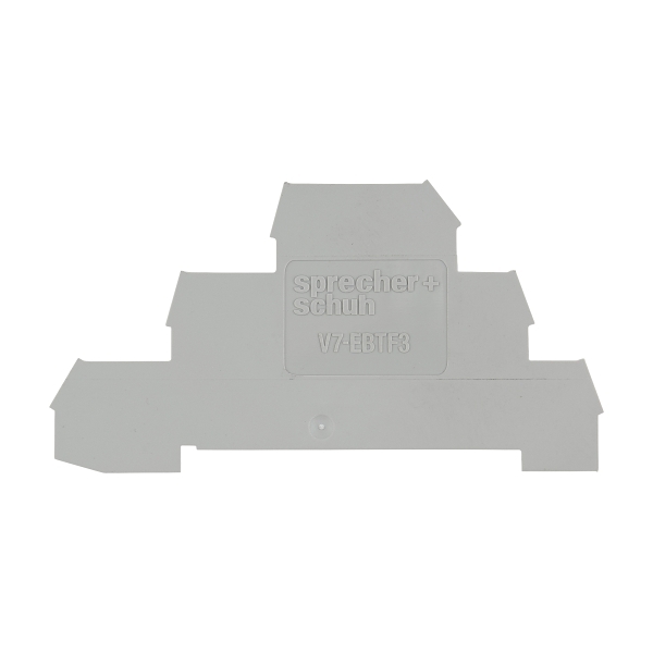 Sprecher and Schuh V7 Screw Terminals End Plate Grey for V7WTF3 Terminal
