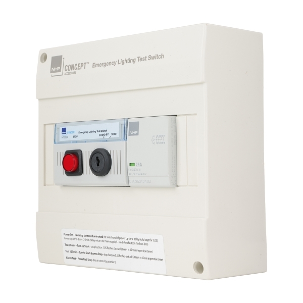 NHP Concept Panelboard Accessory Emergency Lighting Test Unit Key ...
