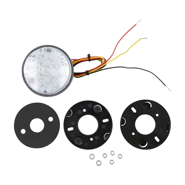 Moflash LED800 12 LEDS Steady/Flashing Mode IP65 10 to 100V DC Stud or ...