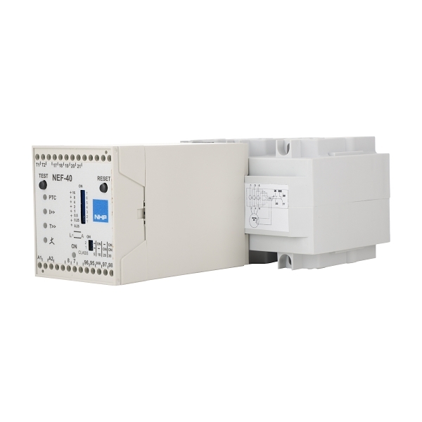 NHP Motor Protection Relays Overload Electronic 8.25 to 40A 24VAC Control