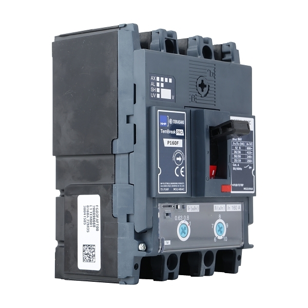 Terasaki TemBreak PRO MCCB 160 Frame 36kA 3P 160A Adj. Therm. Adj. Mag.
