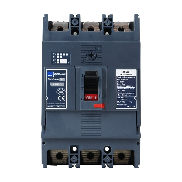 Terasaki TemBreak PRO MCCB 250 Frame 3P 250A Non Auto Switch