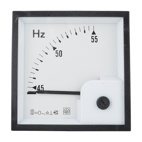 IME Analogue Frequency Meter 240V AC Scale 45 to 55Hz AC