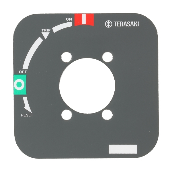 Terasaki TemBreak 2 Handle Label Plate 100mm MCCBs