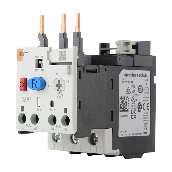 S&S CEP71 Overload Electronic Basic 0.2 to 1.0A for CA7 9 and 23A