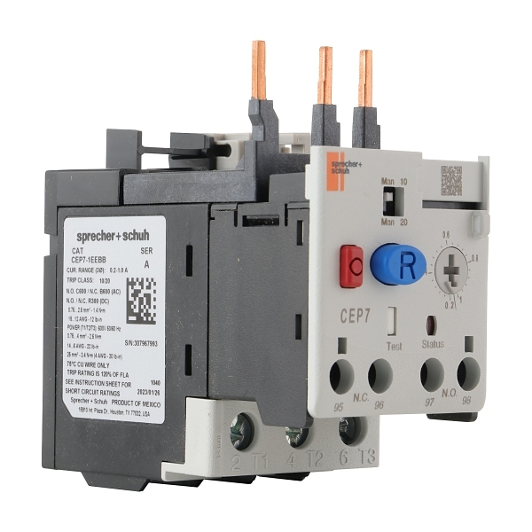 S&S CEP71 Overload Electronic Basic 0.2 to 1.0A for CA7 9 and 23A