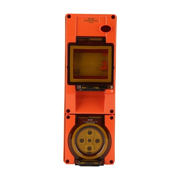 NHP ISO Socket Outlet - RCD, 5 Round Pins 32A 500V AC, w/ Base ...