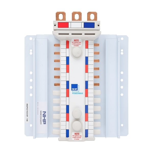 NHP POWERMAX MOD6 Busbar Chassis 250A 24 Way 3Pole Top Feed