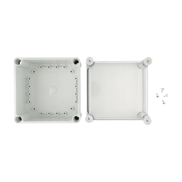Fibox SOLID Terminal Box PC IP66 and IP67 H190 x W190 x D180mm Clear