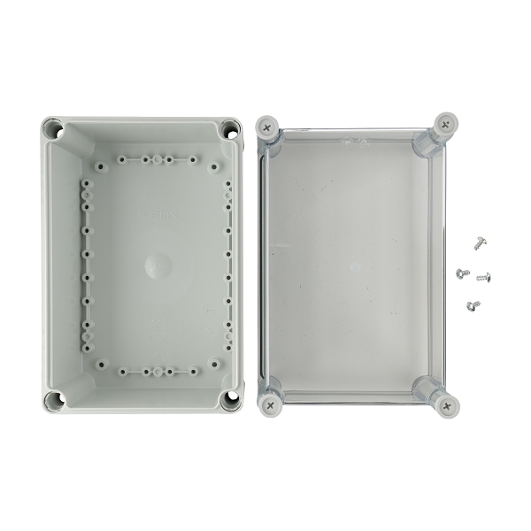 Fibox SOLID Terminal Box PC IP66 and IP67 H190 x W280 x D180mm Clear