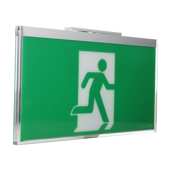 Stanilite Nexus RF Platinum Exit Lighting LED Evago Wall Mount SS