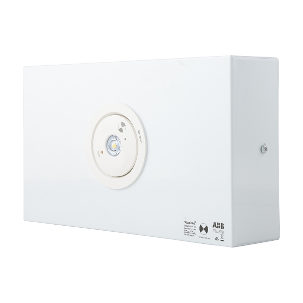 Stanilite Single Point Platinum Emergency Spitfire Dual LED Surface Mount