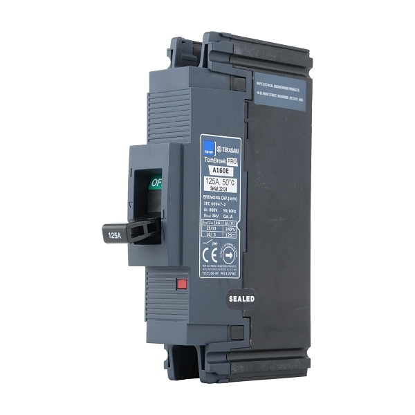 Terasaki TemBreak PRO MCCB 160 Frame 25kA 1P 63A Fix. Thermal Fix. Magnetic