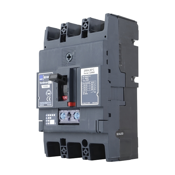 Terasaki TemBreak PRO MCCB 250 Frame 25kA 3P 100A Adj. Thermal Adj ...