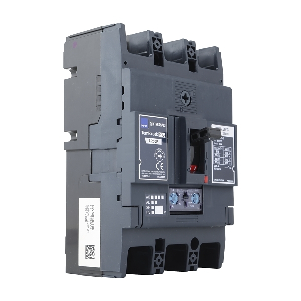 Terasaki TemBreak PRO MCCB 250 Frame 36kA 3P 200A Adj. Thermal Adj ...