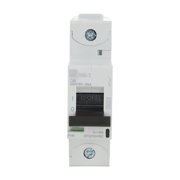 NHP DIN-T Miniature Circuit Breaker 10H 1Pole 100A C Curve