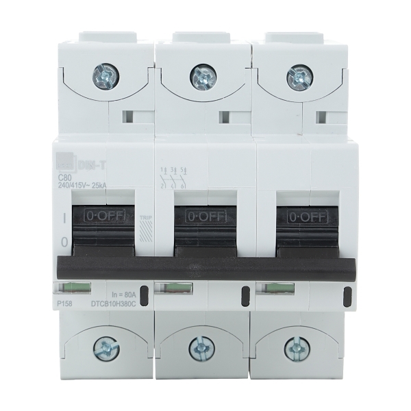 NHP DIN-T Miniature Circuit Breaker 10H 3Pole 100A C Curve