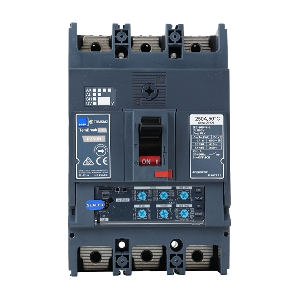 Terasaki TemBreak PRO MCCB 250 Frame 50kA 3P 160A Basic Electronic