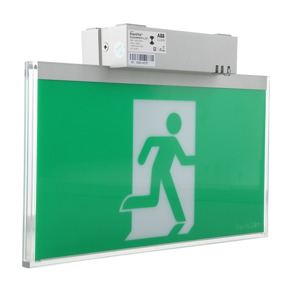 Stanilite Nexus RF Platinum Exit Lighting LED Evago Ceiling Mount SS