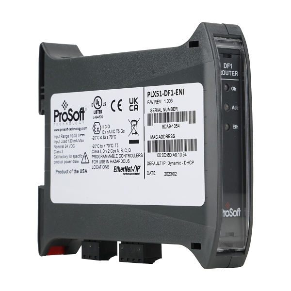 ProSoft PLX51 Router DF1 to EtherNet/IP Messaging Module