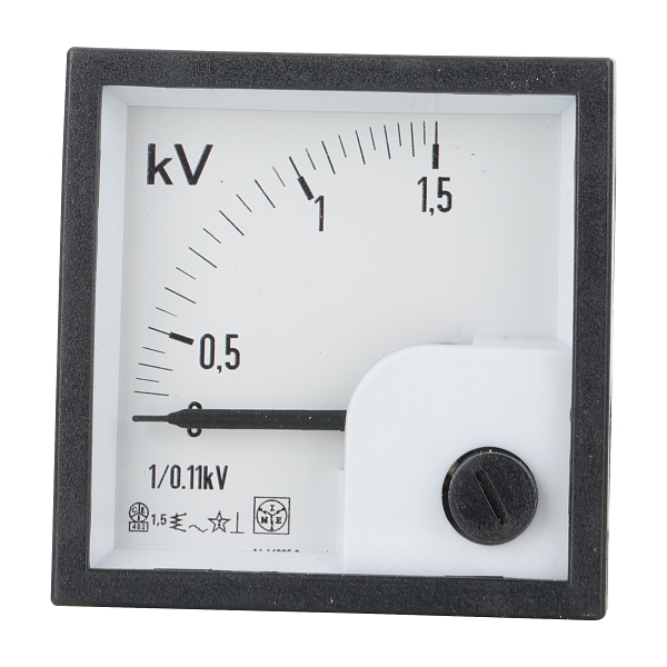 IME Analogue Voltmeter VT Connect Input 1.1kV/110V AC Scale 0 to 1.5kV
