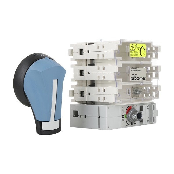 Socomec SSF Fuse Switch kit, w/ External Handle, suits DIN fuses, 3P 63A