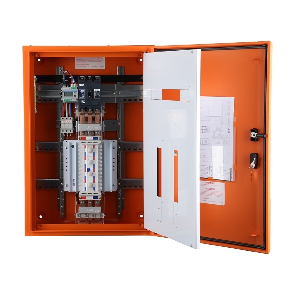 NHP Concept Plus P/board Metering 864mm IP42 Dual Energy Meter Split ...