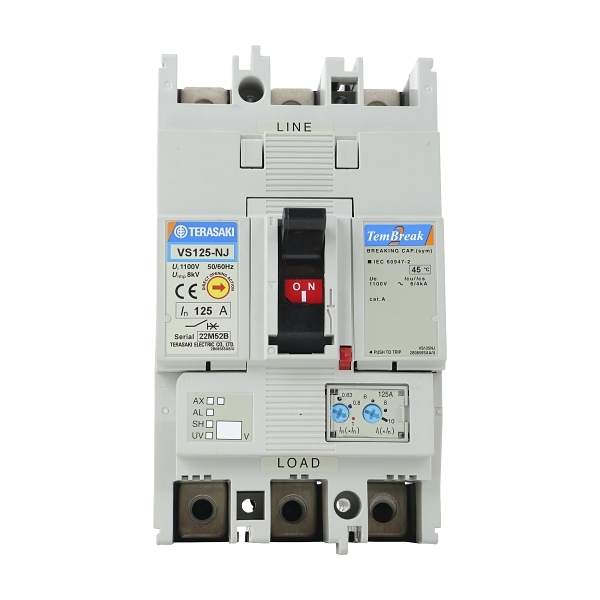 Terasaki TemBreak 2 MCCB 125 Frame 1000V AC 10kA 3P 100A Thermal Magnetic