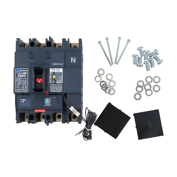 Terasaki TemBreak PRO ELCB 125 Frame 65kA 4P 32A 30mA 3A Adj. Thermal ...