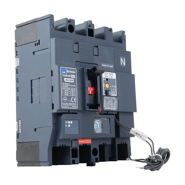 Terasaki TemBreak PRO ELCB 125 Frame 65kA 4P 63A 30mA 3A Adj. Thermal ...