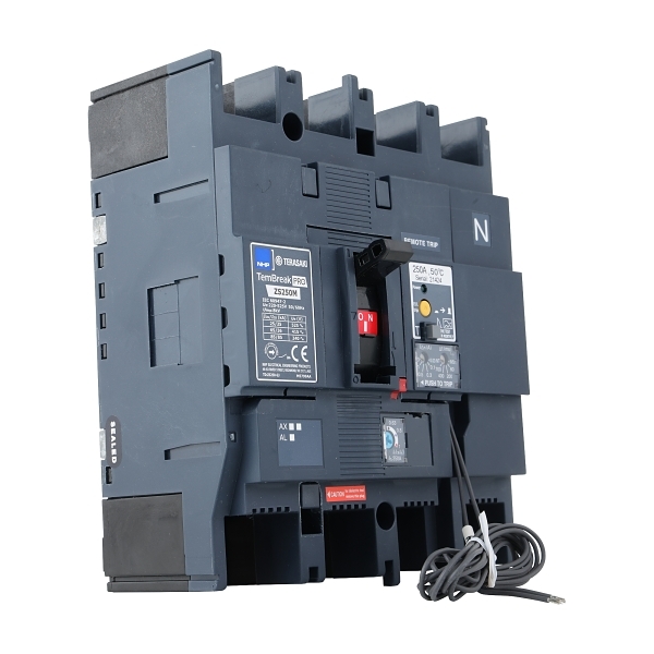 Terasaki TemBreak PRO ELCB 250 Frame 65kA 30mA 3A 4P 160A Adj. Thermal ...