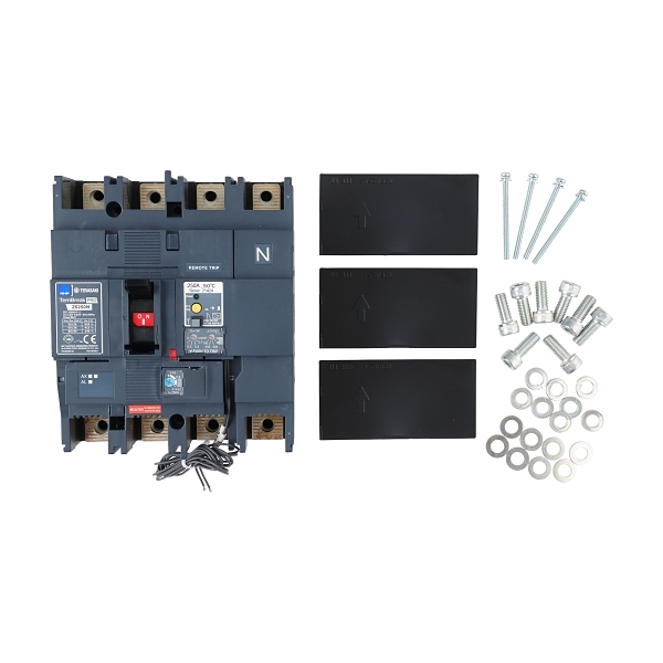 Terasaki TemBreak PRO ELCB 250 Frame 65kA 30mA 3A 4P 160A Adj. Thermal ...