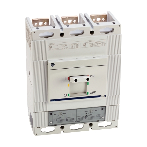 Allen-Bradley 140G MCCB M Frame 50kA 3P 600A Adjustable Thermal Magnetic