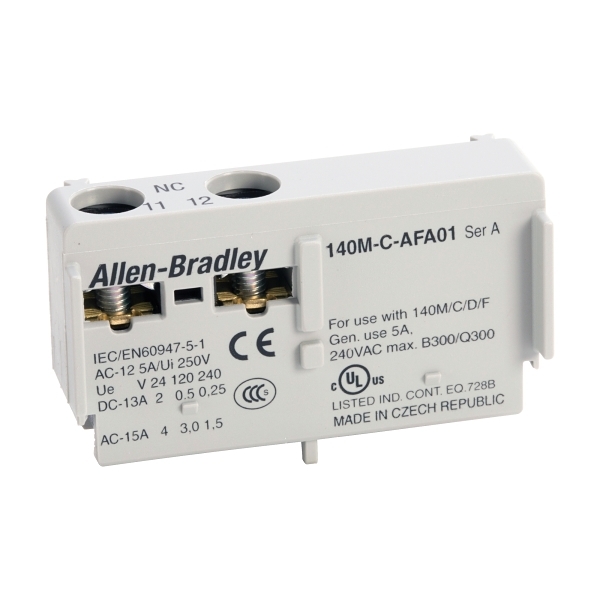 Allen-Bradley 140M Auxiliary Contact with 1NC Contact Front Mount