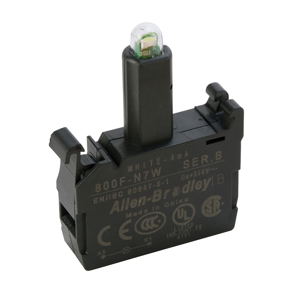 Allen-Bradley 800F Integrated LED Module Latch Mount 240V AC White