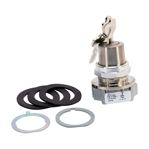 Allen-Bradley 800T Key Selector Switch 30.5mm 2 Pos. Fingersafe Cyl ...