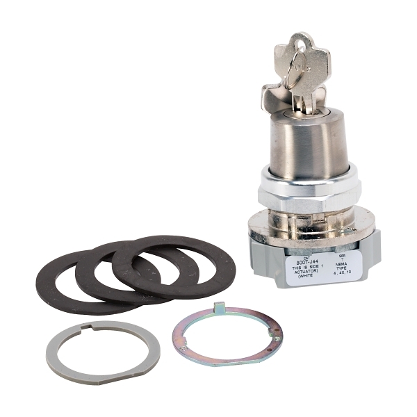 Allen-Bradley 800T Key Selector Swtich 30.5mm 3 Pos. Cyl. Lock ...